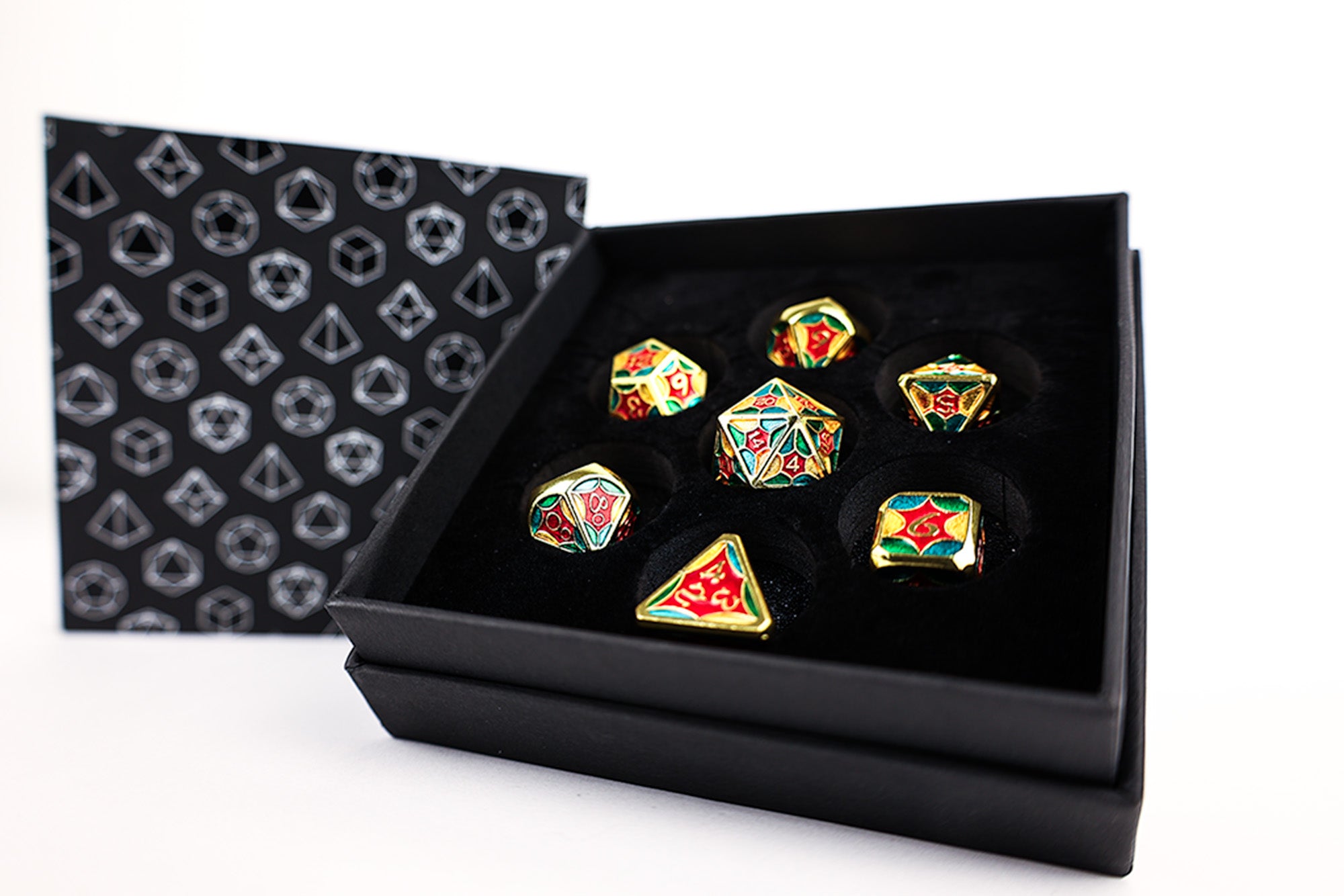 LPG Dice RPG Set Leadlight 4 Colour/Gold | Good Games Direct